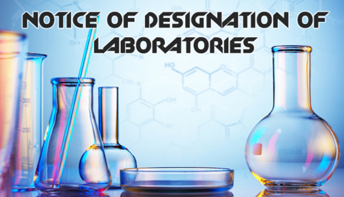 NOTICE OF DESIGNATION OF LABORATORIES – Saint Lucia Bureau of Standards